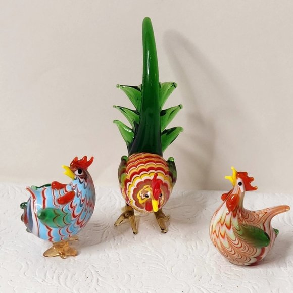 Lenox | Accents | Vintage Lenox Barnyard Brilliance 3 Piece Rooster And ...